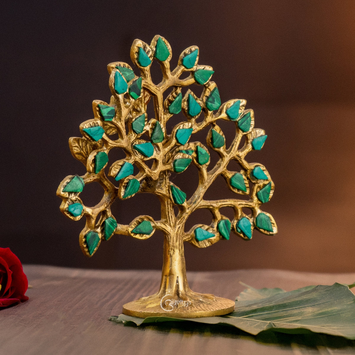 Mosaic Small Kalpavriksha Tree of Life in Brass – The Advitya