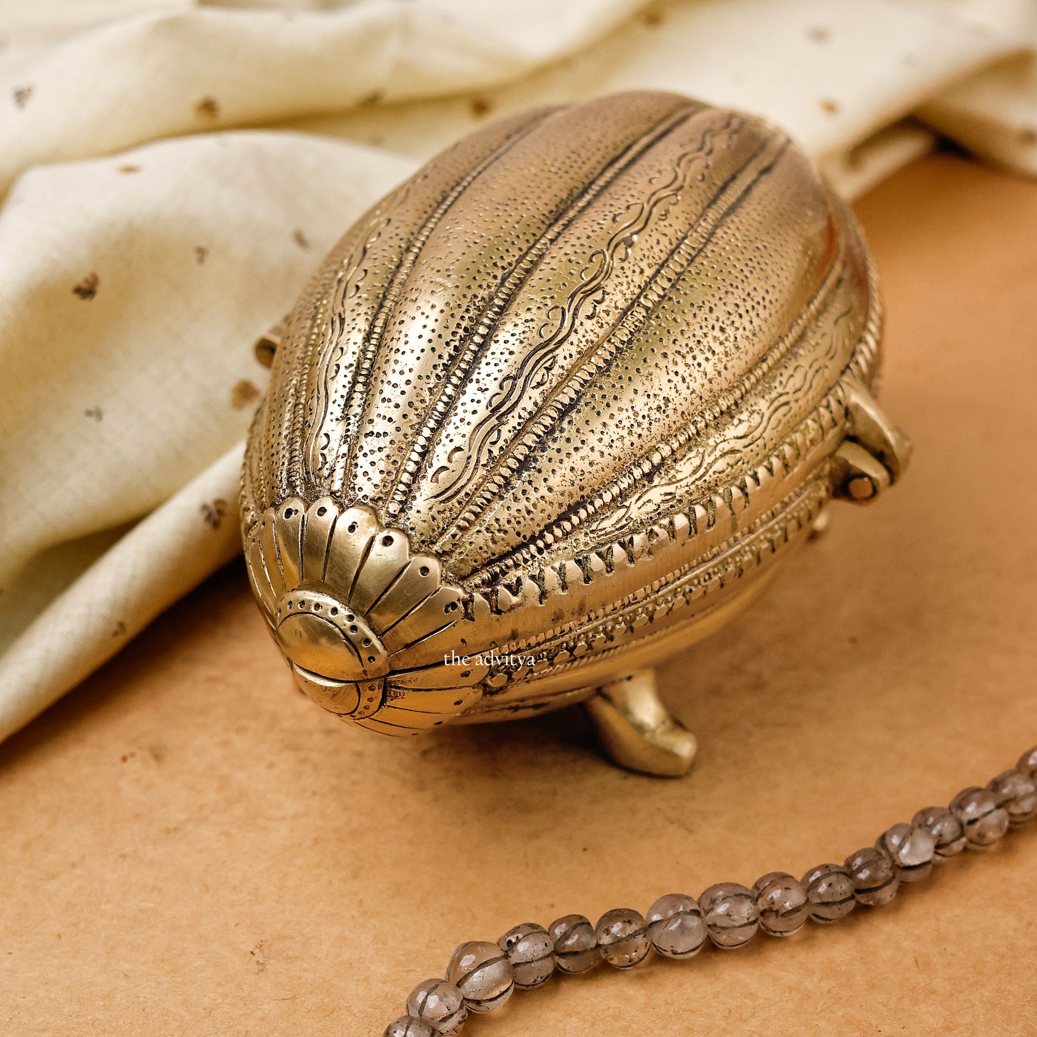 The Advitya | Brass Shell Box