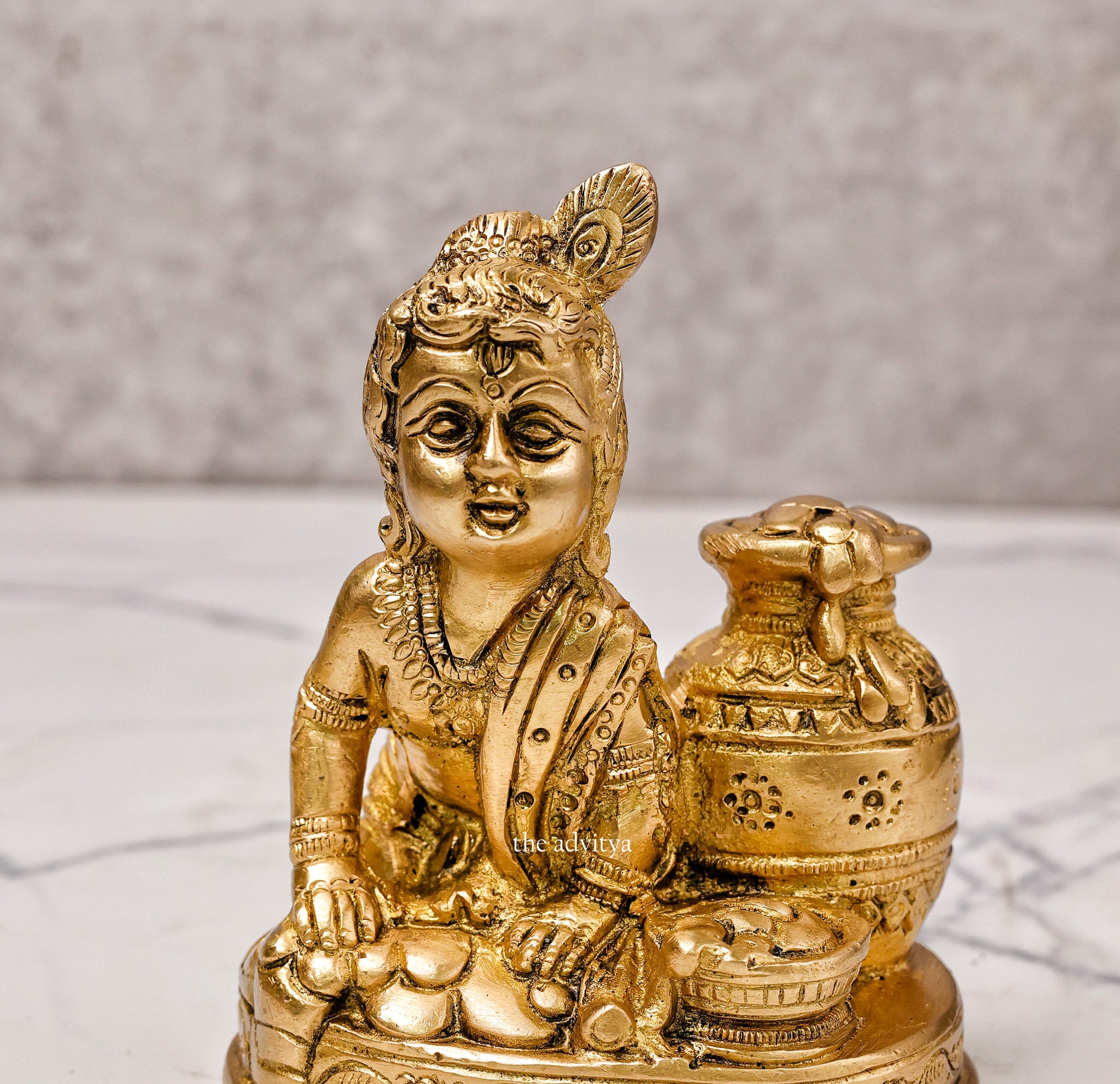 The Advitya | Lord Krishna-Bala Gopal Idol With Makhan