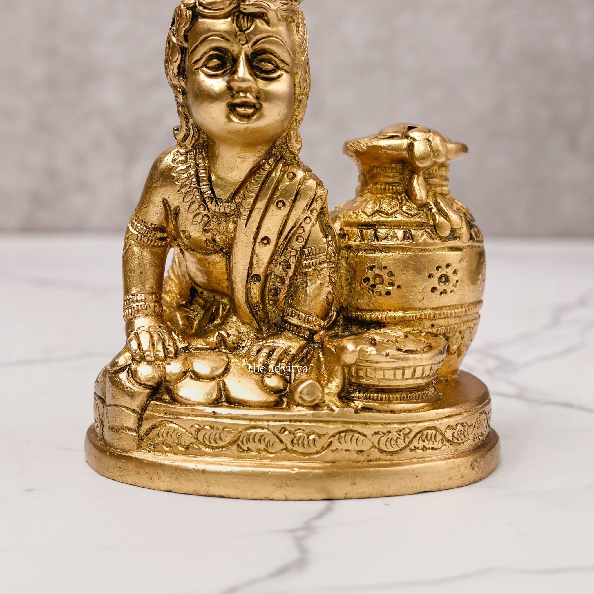 The Advitya | Lord Krishna-Bala Gopal Idol With Makhan