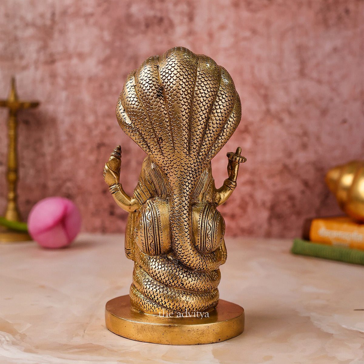 The Advitya | Lord Vishnu Idol With Snake