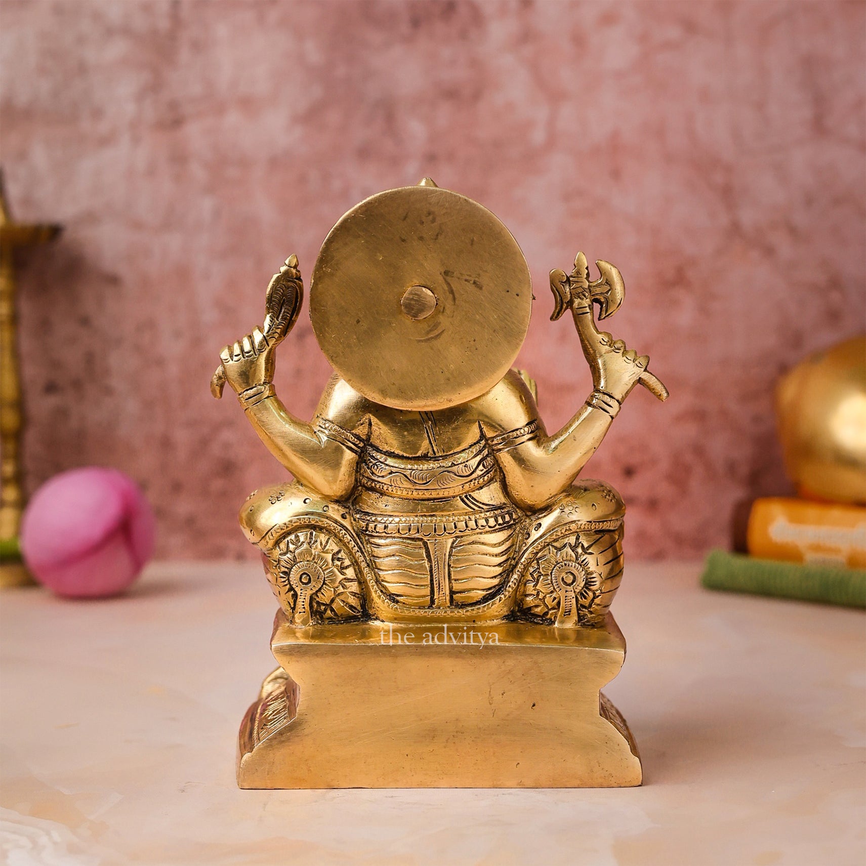 Ganesha Sitting With Mushak | Brass Ganpati Statue| Ganesha Statue ...