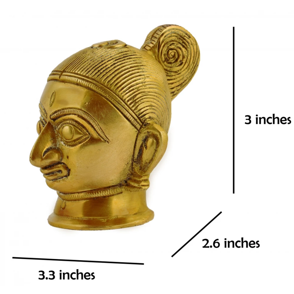 The Advitya | Brass Gauri Head Statue | Gauri Statue