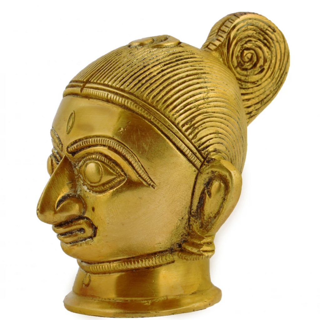 The Advitya | Brass Gauri Head Statue | Gauri Statue
