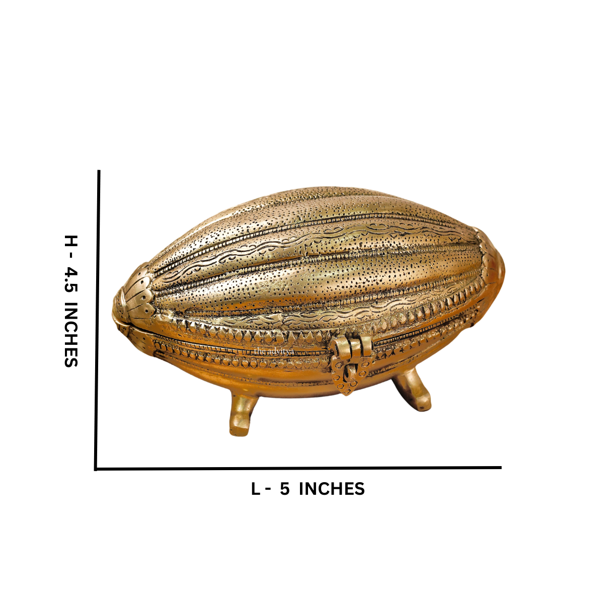The Advitya | Brass Shell Box