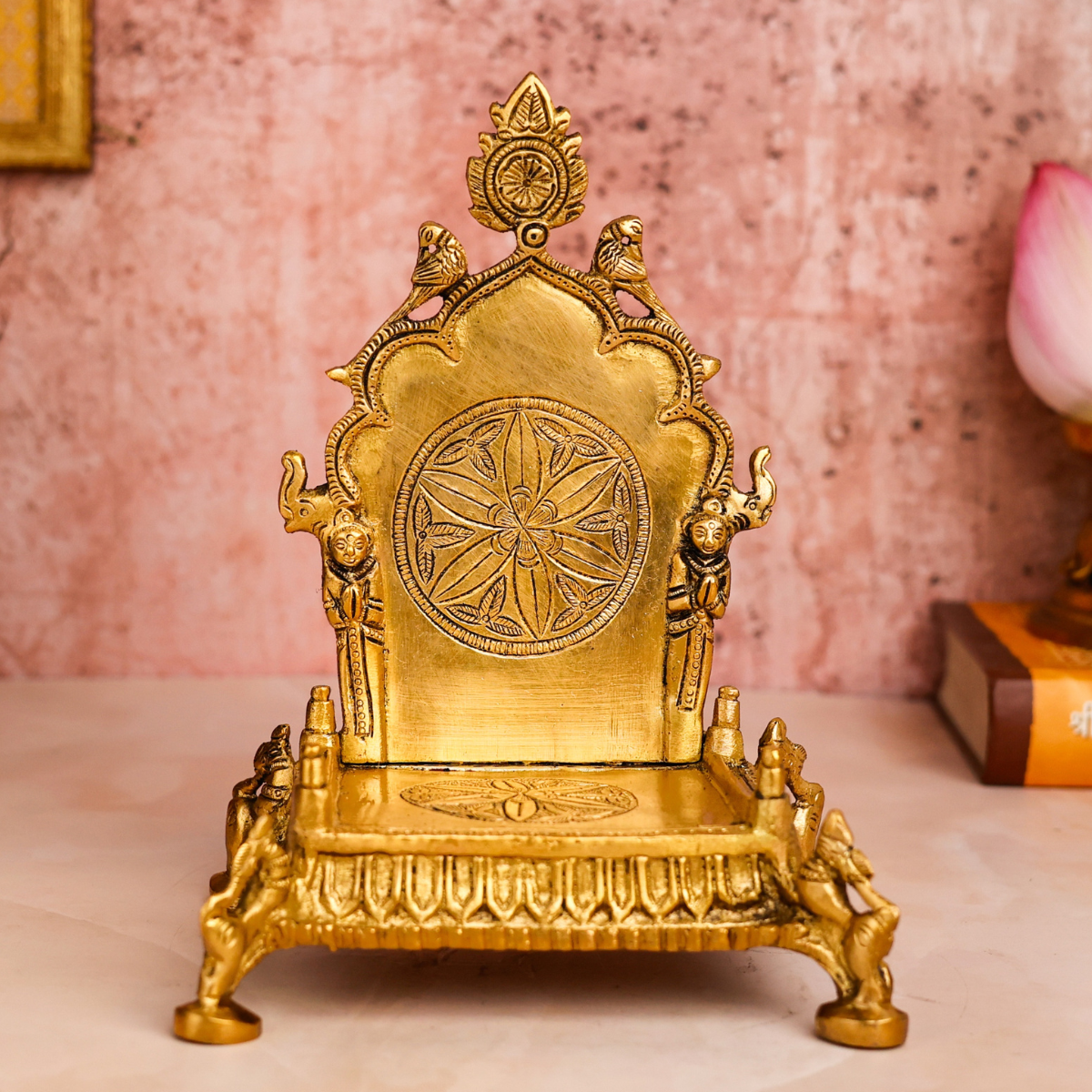 Handcrafted Brass Singhasan for Deities | The Advitya