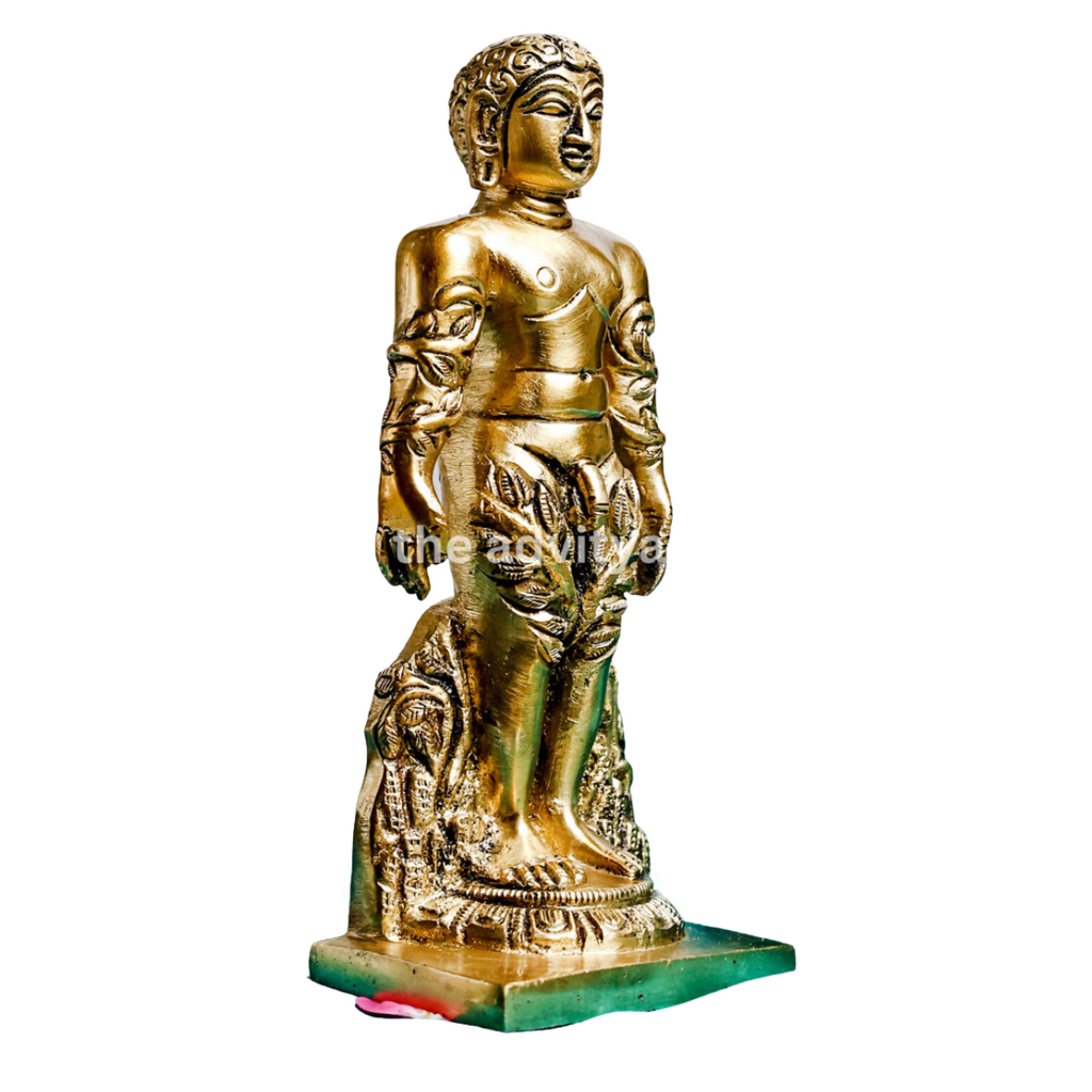 The Advitya | Brass Mahavir - Jain Guru Statue | Mahavir