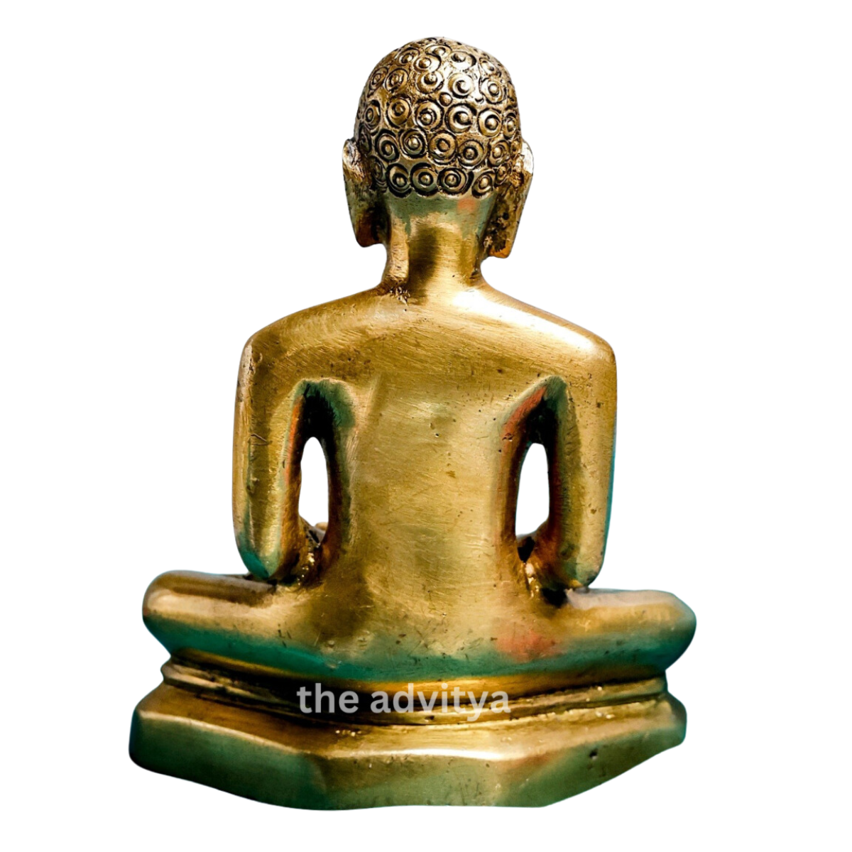 The Advitya | Brass Mahaveera In Meditation | Mahavir Idols