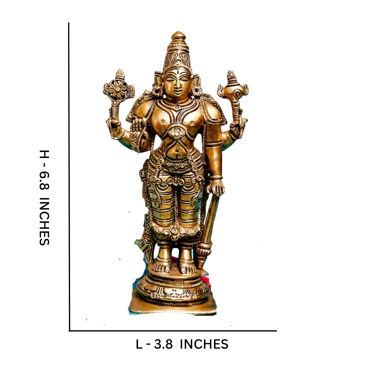 The Advitya | Brass Lord Dhanvantari Statue | Dhanvantri