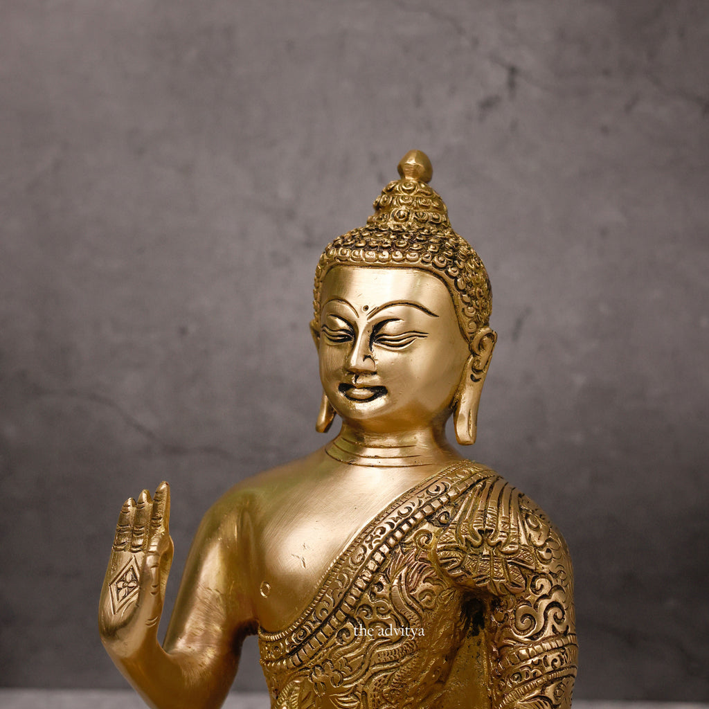 Authentic Brass Protection Buddha Statue for Vastu & Feng Shui – The ...