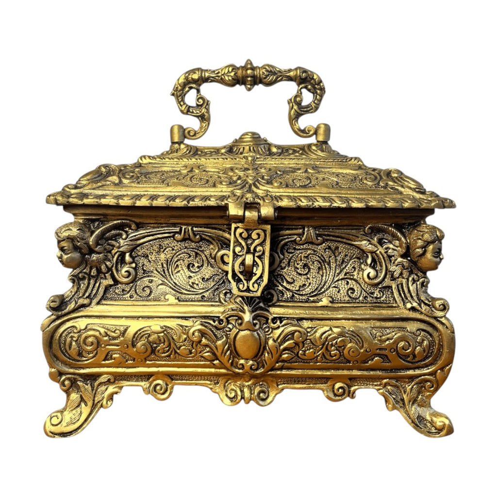 Brass Victorian Box for Jewellery, Decor & Treasure Chest – The Advitya