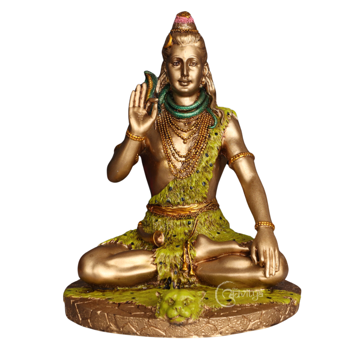 Resin Lord Shiva Blessing Statue – The Advitya