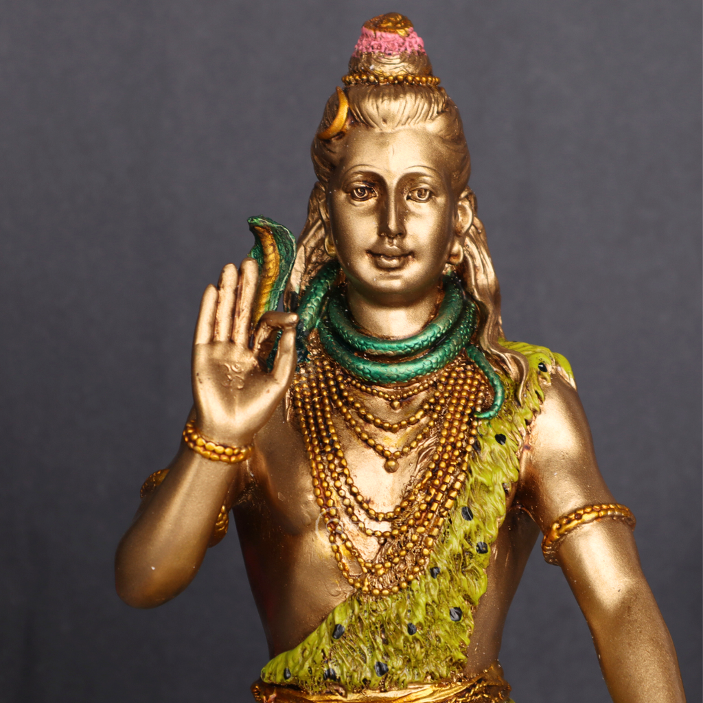 Resin Lord Shiva Blessing Statue – The Advitya