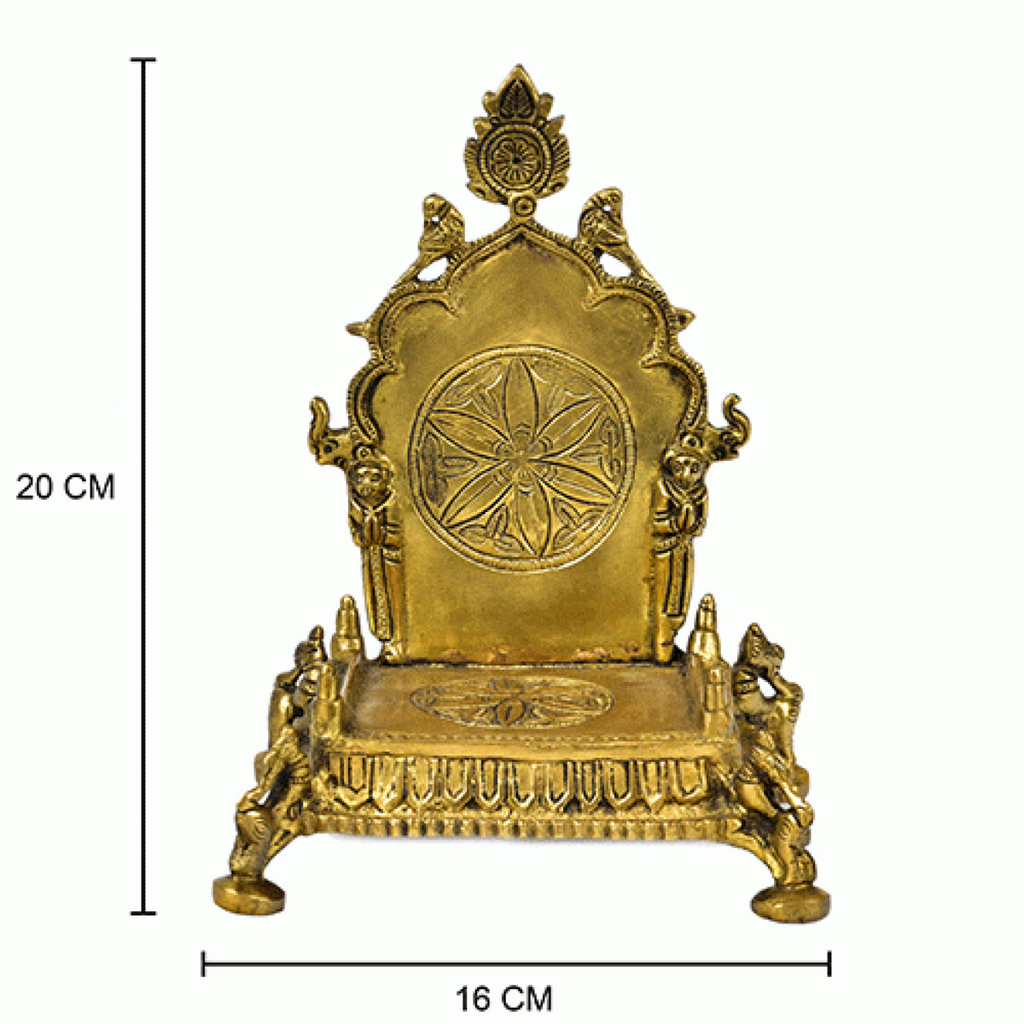 The Advitya | Chakra Brass Singhasan - God Throne | Brass Singhasan